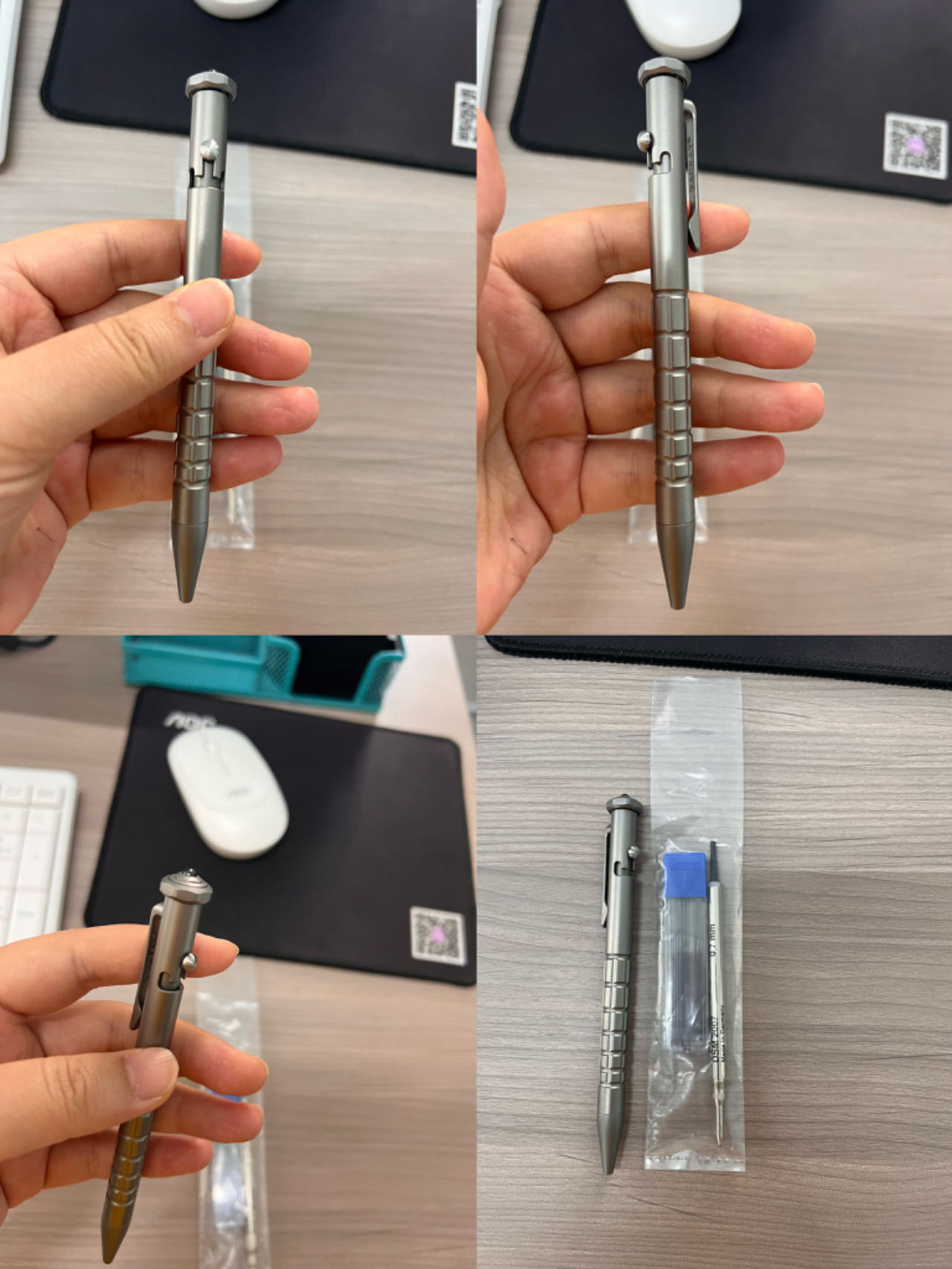 Tactical Titanium Bolt Action Pen: 2-in-1 Pen & Mechanical Pencil
